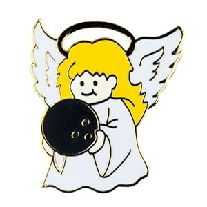 Angel Bowling Lapel Pin