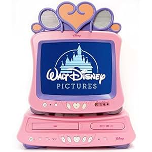 Amazon.com: Disney Princess 13" Color TV, Dual Deck DVD Player and VCR ...