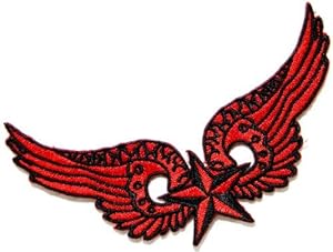 Red Wings Biker Patch - designbittorrent