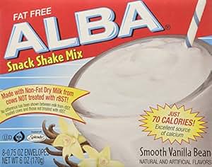 Amazon.com : Alba Shake Mix Smooth Vanilla Bean - 6 oz (6 pack) : Hot ...
