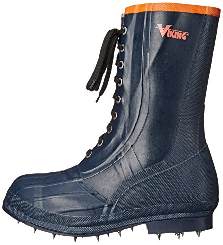 Viking Footwear Men's Caulked Forester Logging Boot, Black/Orange, 8 M ...