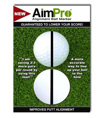 Aim Pro Golf Ball Marker - GolfBlogger Golf Blog