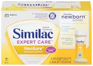 Amazon.com: Similac Expert Care NeoSure Infant Formula with Iron, Ready ...