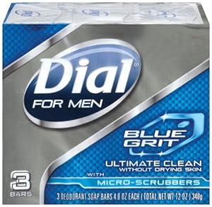 Amazon.com : Dial Soap Bar for Men, Blue Grit, 3 Count (Pack of 3 ...