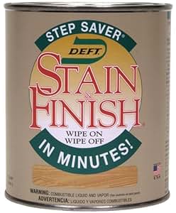 Deft 174-04 Step Saver 1 Quart Wood Stain & Finish, Walnut, Stain ...