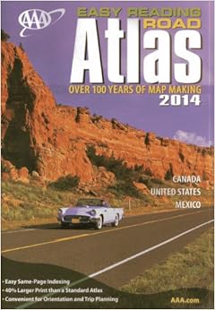 AAA Easy Reading Road Atlas 2014: AAA: 9781595085368: Amazon.com: Books