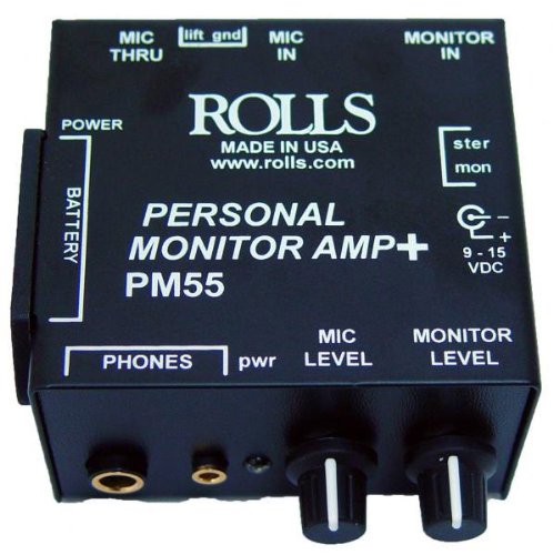 Rolls Personal Monitor Amp Battery Optional – Rolls PM55 Review ...