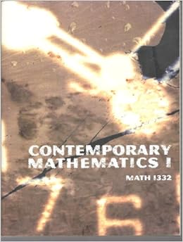 Contemporary Mathematics 1 Math 1332: Prentiss Hall: 9780536943446 ...