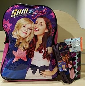 Amazon.com: Nickelodeon Sam & Cat Backpack, Sam & Cat Pencil Pouch, and ...