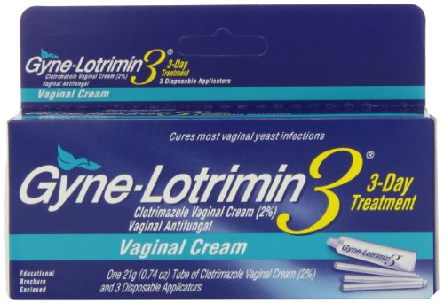 Gyne-Lotrimin 3 Vaginal Cream and Three Applicators, 3-Day Treatment ...