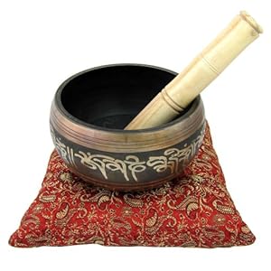 Amazon.com: Singing Bowl Buddhist Meditation Musical Instrument Brass ...