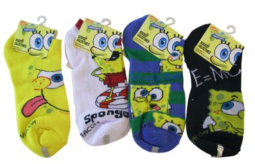 Nick Jr. Spongebob Squarepants Socks 6-8 (3 Pair Set) @ niftywarehouse ...