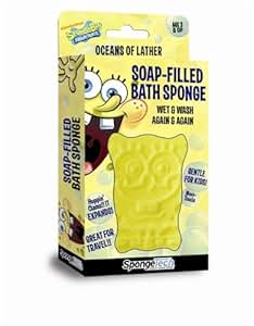 Amazon.com : SpongeBob SquarePants Soap Filled Bath Sponge : Baby ...