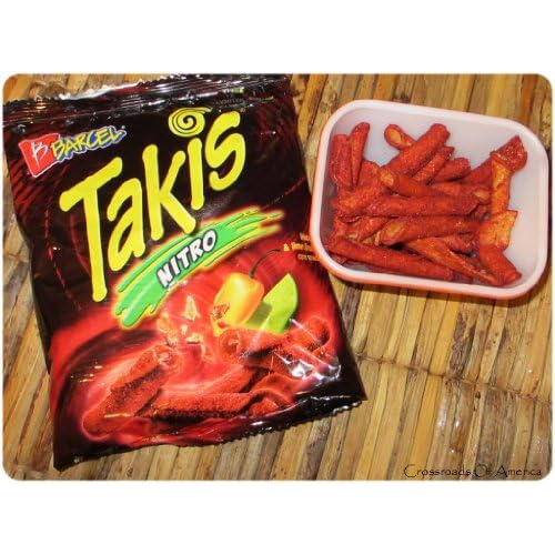 Amazon.com : Barcel Takis Nitro Habanero Lime Corn Snack Big Bag 9.9 Oz ...