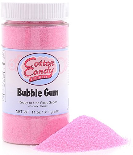 Cotton Candy Express Floss Sugar Candy, Bubble Gum, 11 Ounce Food ...