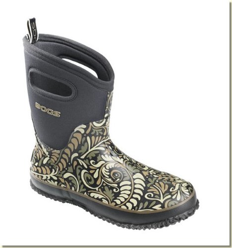 Black Friday Bogs Women's Classic Mid Fern Boot,Black,6 M