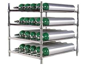 Amazon.com: Oxygen Tank Rack - Holds 20 E size Cylinders (Add On ...