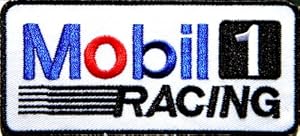 Amazon.com: Mobil 1 gas oil Logo Car Racing T-shirt Jacket Patch Sew ...