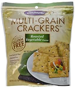Crunchmaster Multi-grain Crackers Roasted Vegetable 4.5 Oz Bags (Pack ...