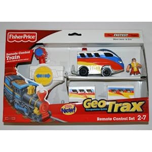 Amazon.com: GeoTrax R/C Set with Aero & Eric-The Fastest Team: Toys & Games