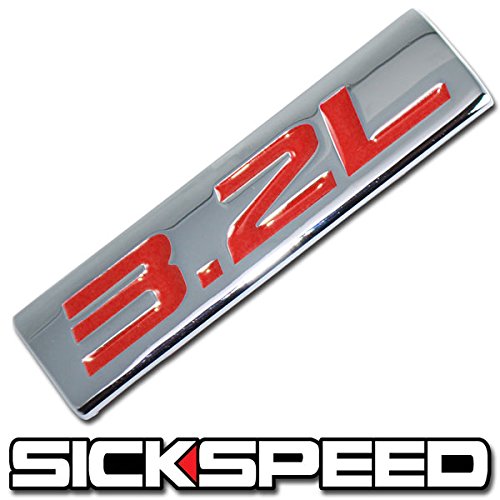 Chrome Red Metal 3 2l Engine Race Motor Swap Emblem | Desertcart INDIA