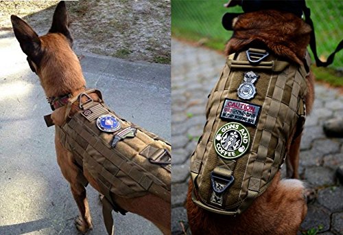 Tenkey Tactical Police K9 Vest Harness USA Canine Velcro Us Camouflage ...