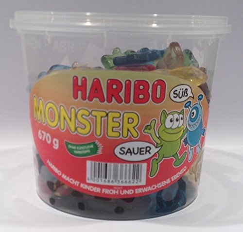 Haribo Monster (670g in wiederverschließbarer Dose) - istlecker.de