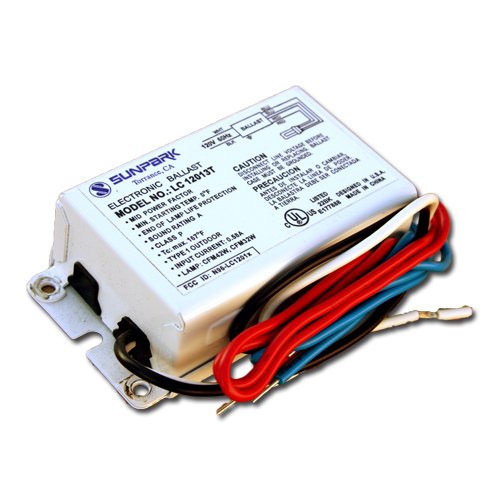 Sunpark LC12013T-1 electronic ballast for one F32T8 or F28w 2D lamp ...