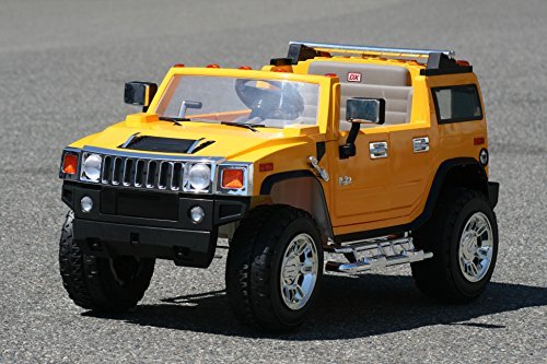 Ride On Toys Power Wheels HUMMER H2 Yellow BATTERY OPERATED /w RC 12V ...