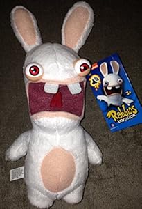 Amazon.com: Rabbids Series 1 Raving Rabbid 8" Plush -- Red Eyes Variant ...