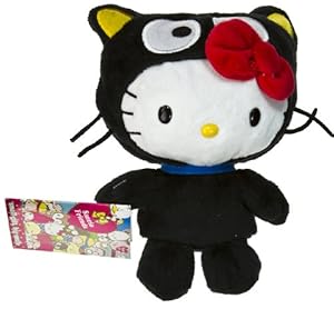Amazon.com: Hello Kitty 50th Anniversary 6" Plush - Dressed As Chococat ...
