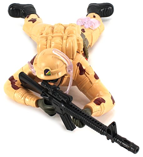 Crawling Army Corp Soldier Battery Operated Toy Action Figure w ...