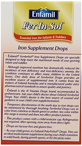 Enfamil Fer-In-Sol Baby Toddler Nursing Feeding Baby Toddler Food Baby ...