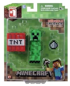 Amazon.com: Minecraft Core Creeper Action Figure with Accessory: Toys ...