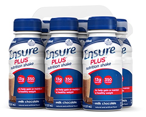 Ensure Plus Nutrition Shake, Milk Chocolate, 8 ounces, 24 count Health ...