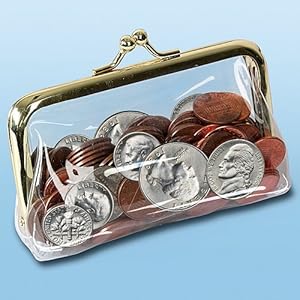 Amazon.com : Retro Clear Coin Purse : Coin Envelopes : Office Products