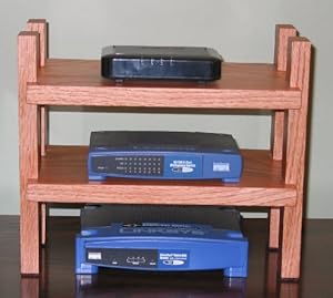 Amazon.com: Oak Desktop Organizer, in a golden oak finish, to store ...