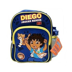 Amazon.com: Go Diego Go Mini Rescue Backpack With Water Bottle: Toys ...