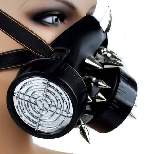 Cyber Steam Punk Gas Mask Cosplay Dual Respirator | Cool Cosplay