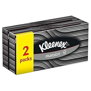 Amazon.com : Kleenex for Men Tissues (100 per pack x 2) - Pack of 6 ...