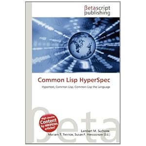 Common Lisp hyperspec e-book downloads - Arev