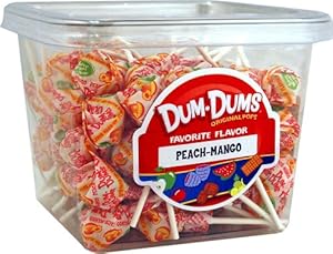 Amazon.com : Dum Dums 1 lb tub Peach Mango flavor : Grocery & Gourmet Food