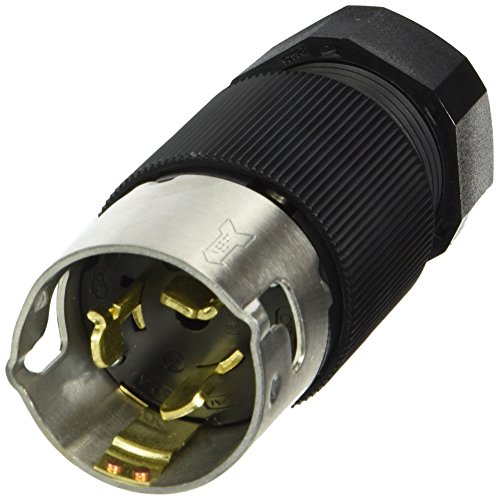 Hubbell CS6365L Locking Plug, 50 amp, 125/250V, 3 Pole and 4 Wire, LC ...