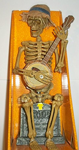 12 Animated Musical Skeleton Playing Banjo Halloween Decor ...