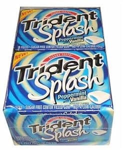 Amazon.com : Trident Splash Peppermint with Vanilla Gum-(10-9piece ...