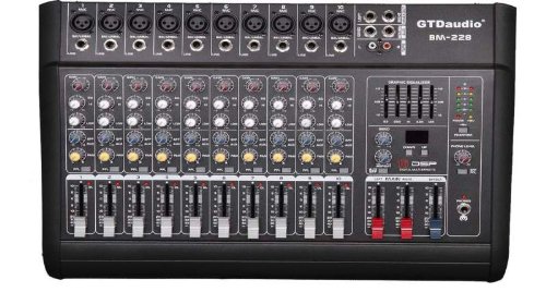 Best Review 10 Channel 1000w Professional Power Mixer Amplifier ( 500w ...