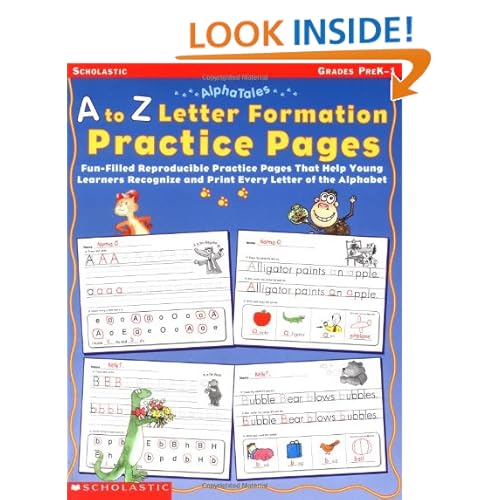AlphaTales: A to Z Letter Formation Practice Pages: Fun-fill＠az books ...