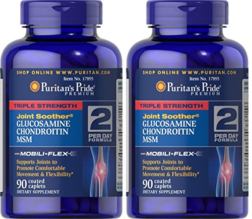 Puritan's Pride 2 Pack of Triple Strength Glucosamine, Chondroitin ...
