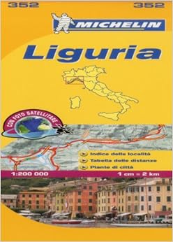 Michelin Map Italy: Liguria 352 (Maps/Local (Michelin)) (Italian ...