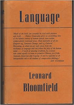 Language: Leonard Bloomfield: 9780030048852: Amazon.com: Books